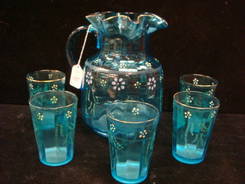 Hand Painted Victorian Lemonade Set - Jul 20, 2013 | Old Barn Auction ...