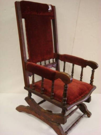 Eastlake Walnut Platform Rocker: