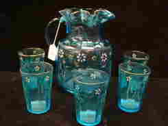 Hand Painted Victorian Lemonade Set - Jul 20, 2013 | Old Barn Auction ...