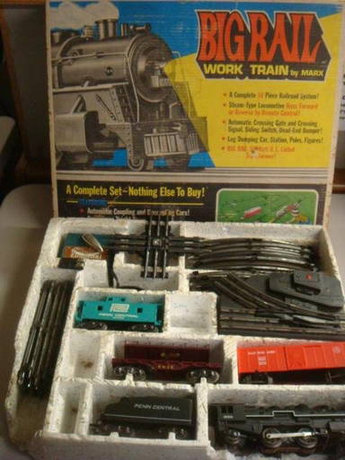 Big Rail Work Train By Marx, O Gage: