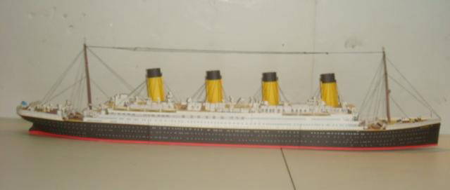 Papercraft Model Of White Star Titanic, 1/250 Scale: