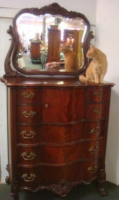 Quality MAHOGANY 7 Drawer Mirrored Chest/Hat Cabinet: - Aug 23, 2015 ...