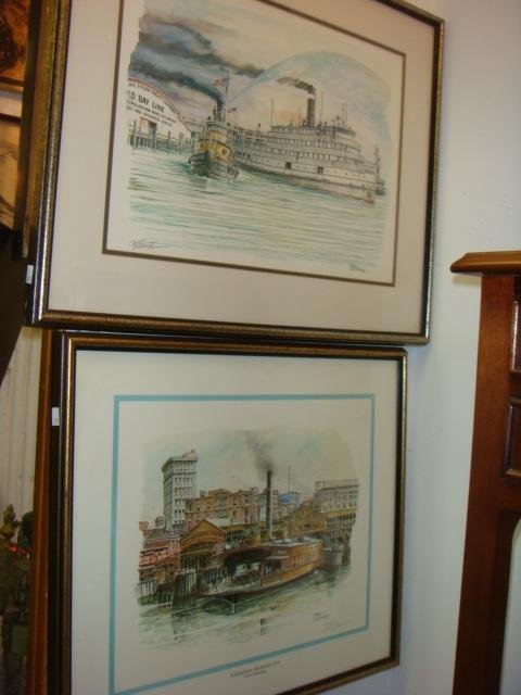 Two Casey Holtzinger Signed Waterfront Prints: