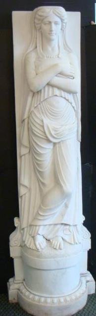 Marble Frieze Greek Nymph ECHO Statue: