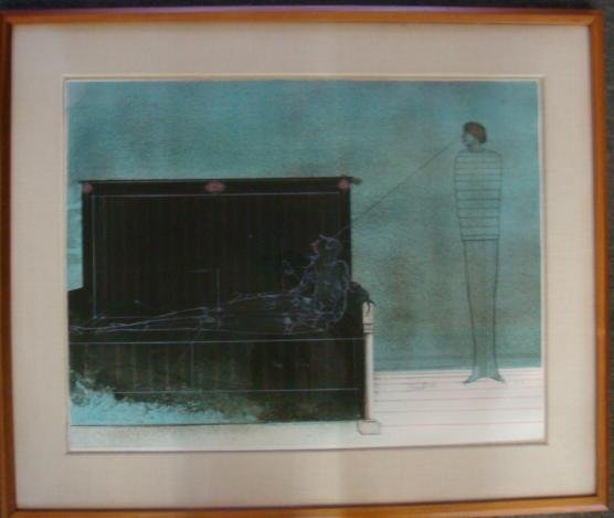 Paul Wunderlich Colored Lithograph: