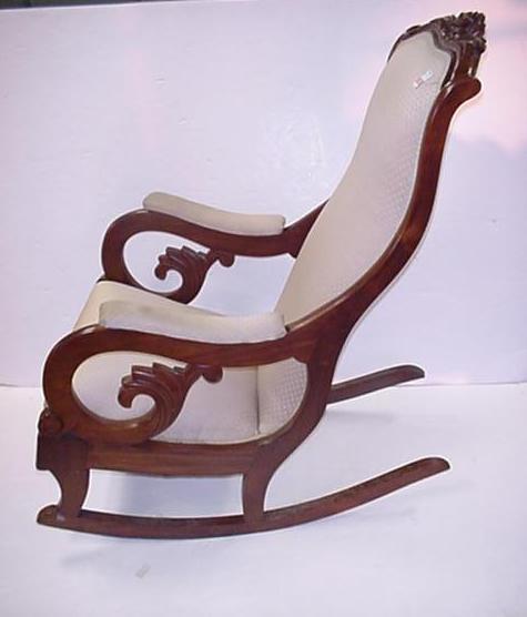 659: Walnut Carved Lincoln Style Rocking Chair: - Jan 29, 2006 ...