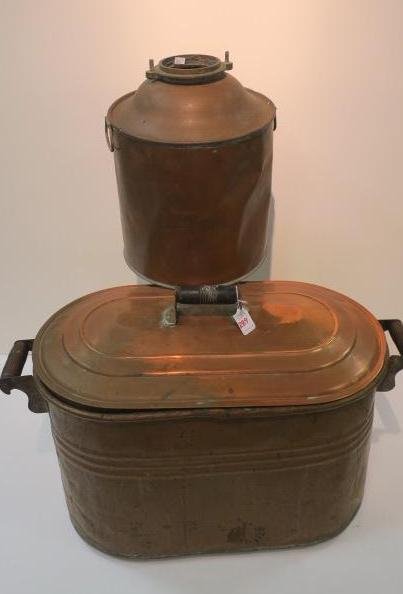 Solid Copper Ham Cooker and Mash Pot: