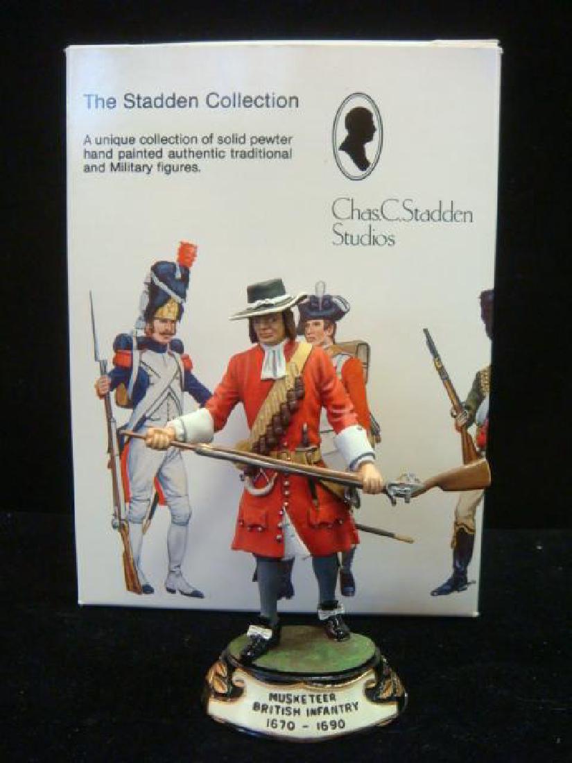 STADDEN Military Figurine 90mm MUSKETEER 1670-1690: