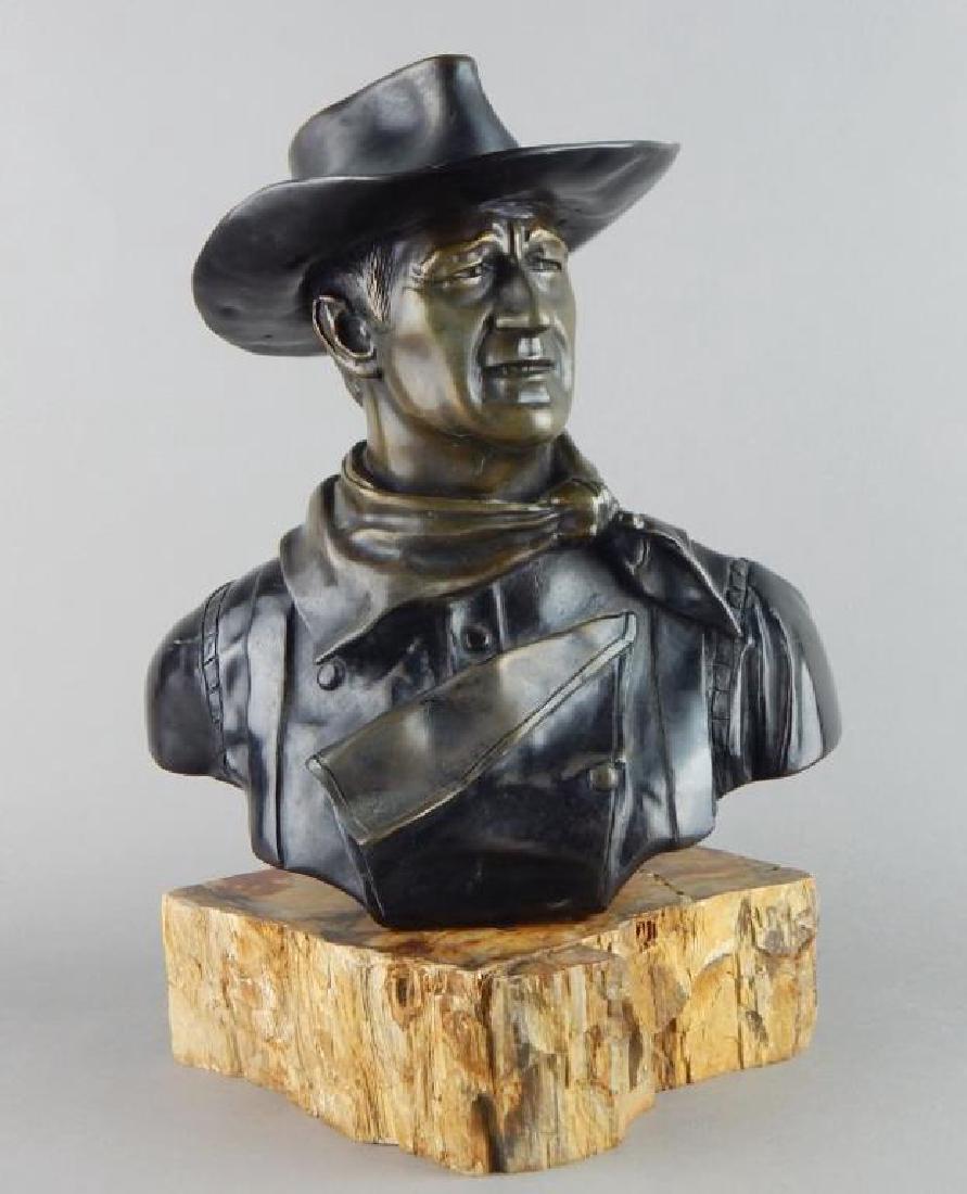 Jesse Corsaut (1929-2016) Bronze John Wayne Bust - Mar 19, 2017 | Don ...