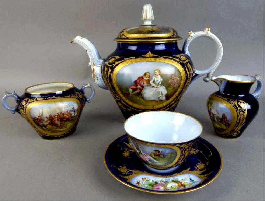 19th Century Sevres Porcelain Tea Set