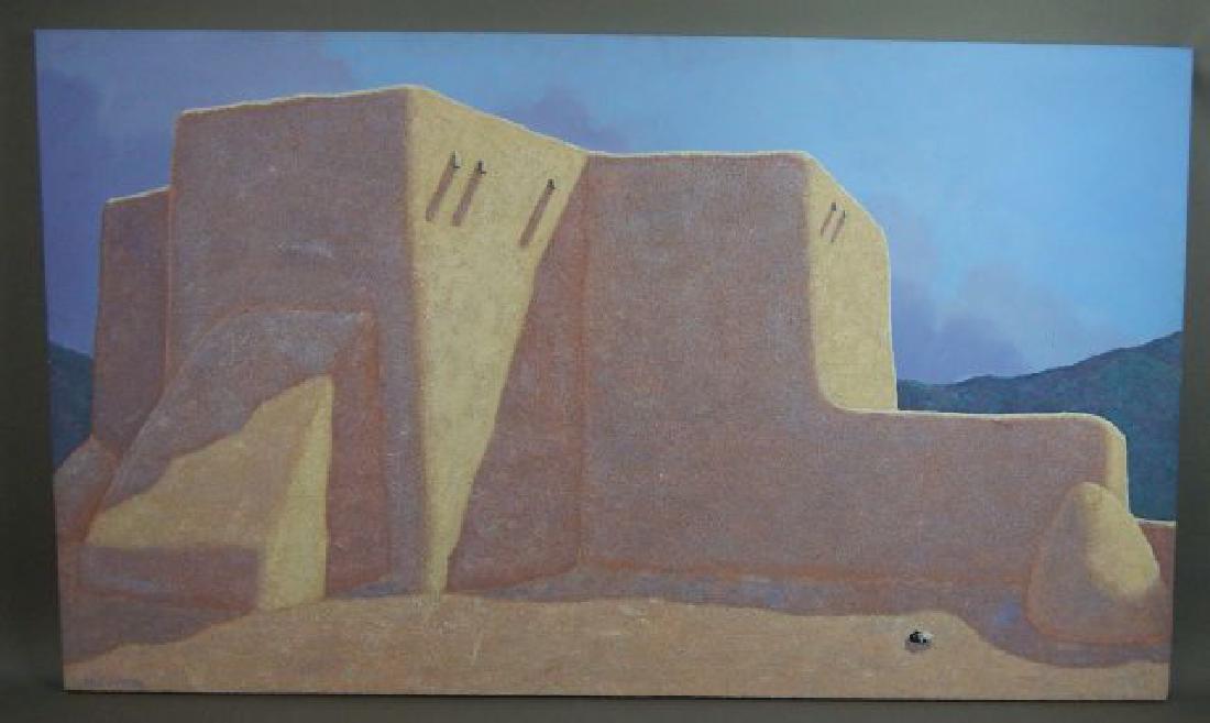 "bill Ware" Signed Mixed Media On Canvas