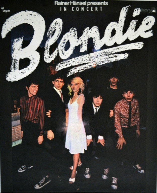 Rare Unstamped Blondie Concert Poster