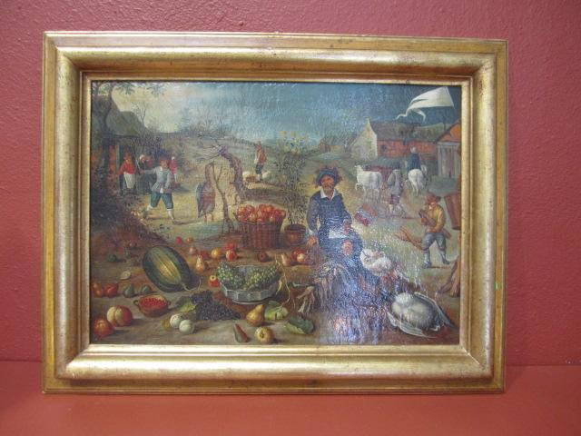 E89 3 Old World Oil On Canvas