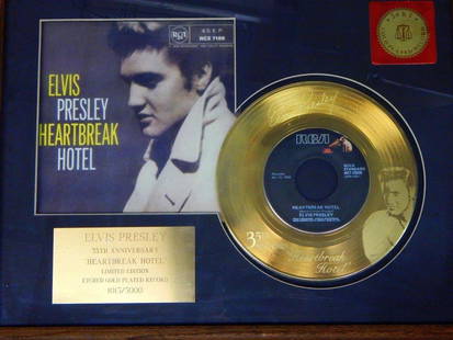Elvis Presley Gold Plated Record