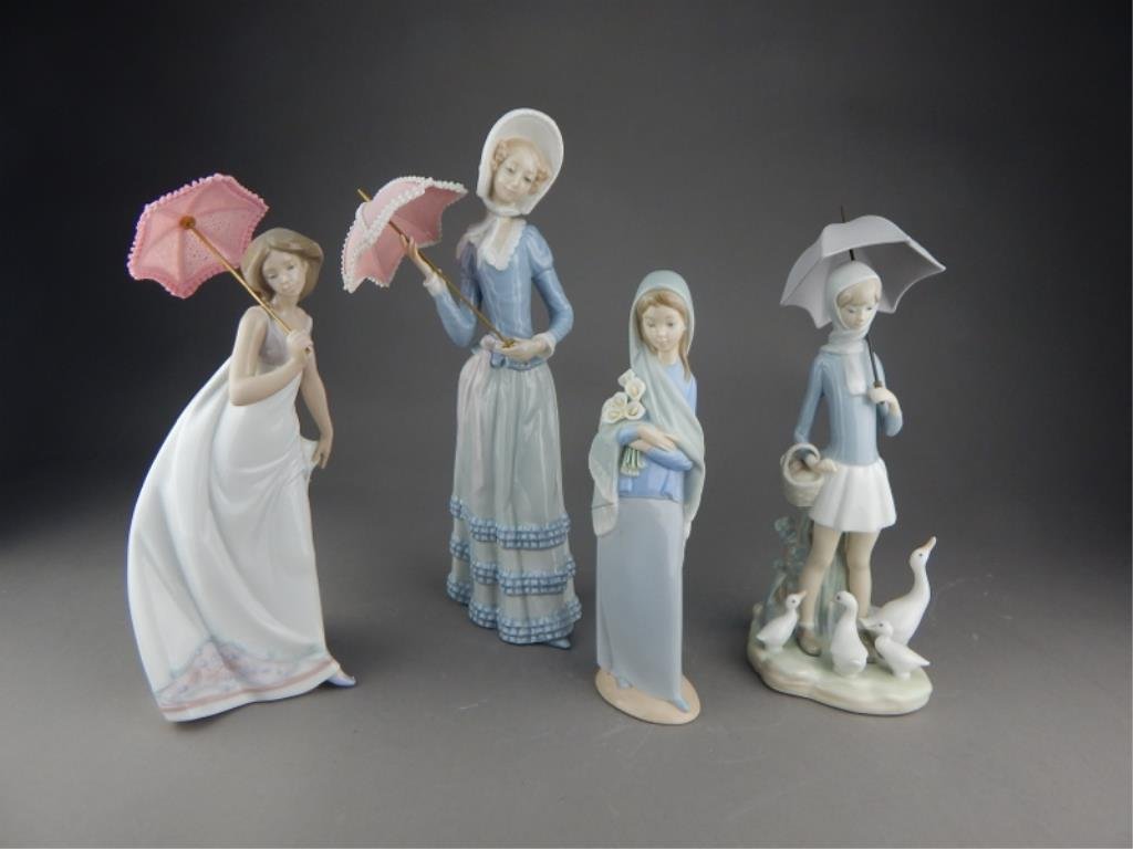 LLADRO Collection of Four Lladro Figurines LLADRO Collection of Four Lladro Figurines
