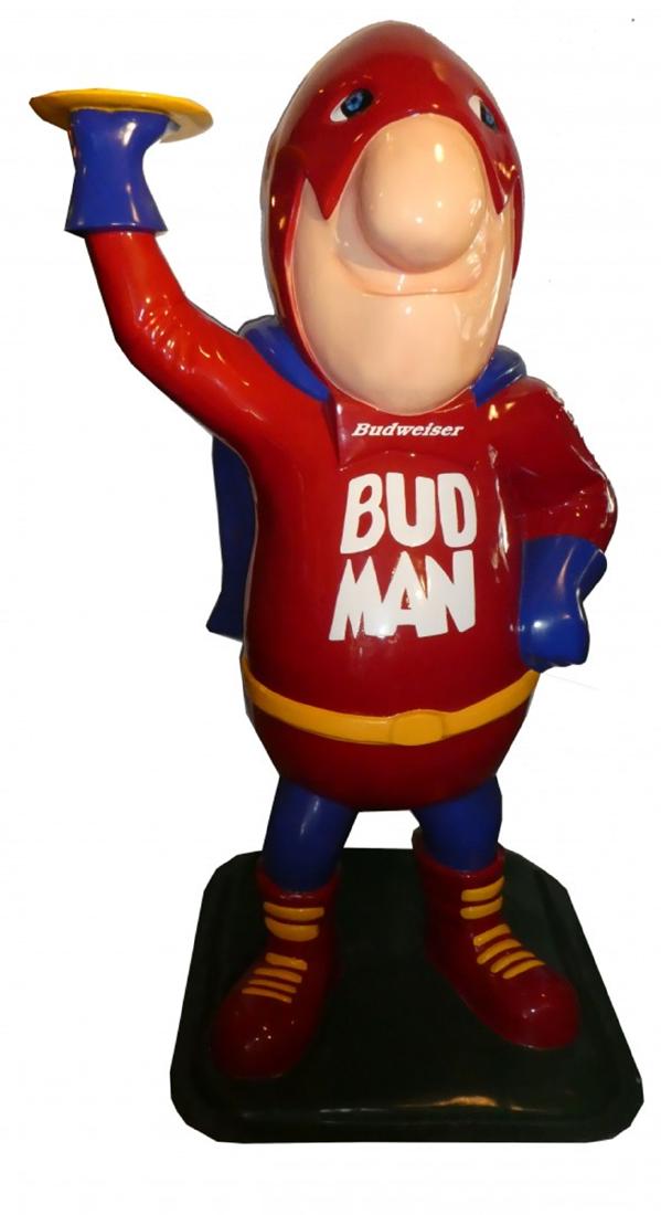 Rare Lifesize Budweiser Advertisement "bud Man"