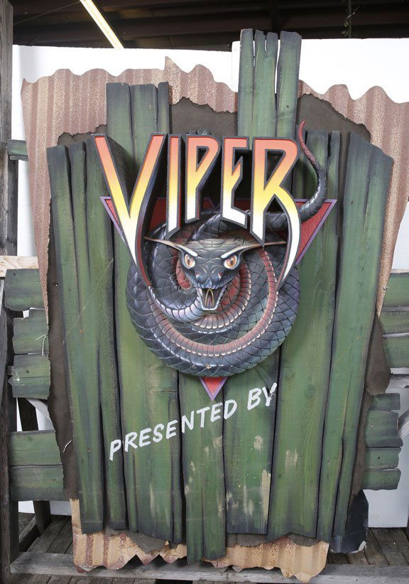 "viper" Roller Coaster Sign