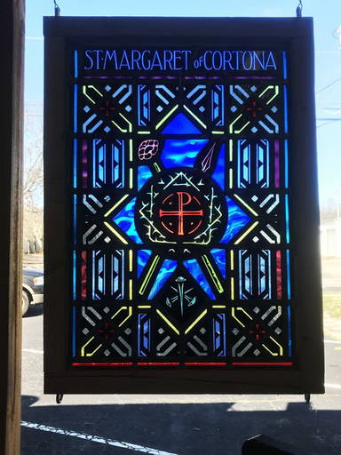 Religious Themed Stained Glass Window