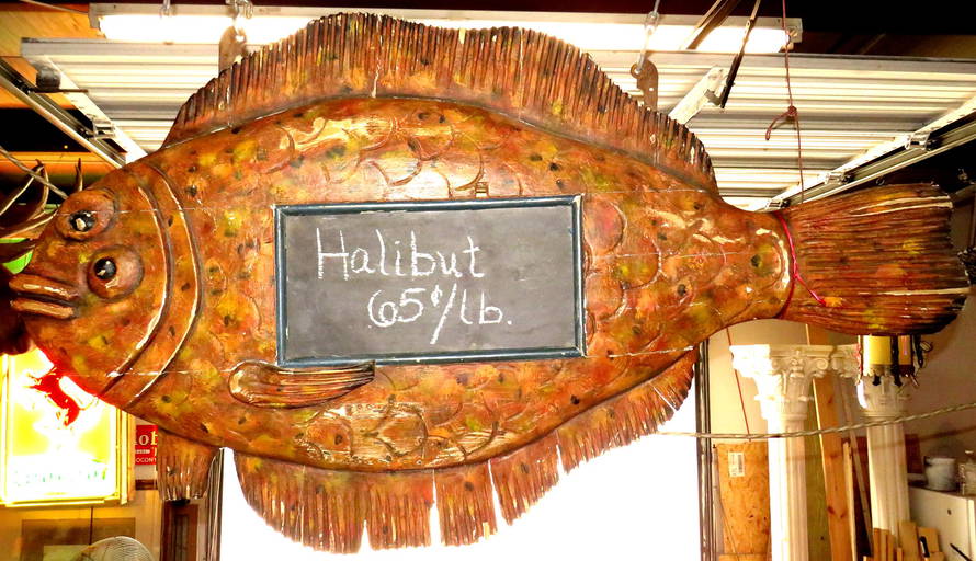 18th Century Carved Wood Fish Sign (#0104) on Dec 04, 2021 | Red Baron ...