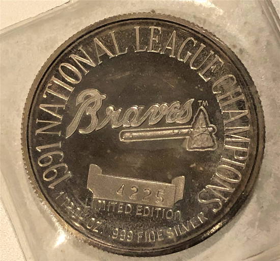 Atlanta Braves 1991 National Champion Coin