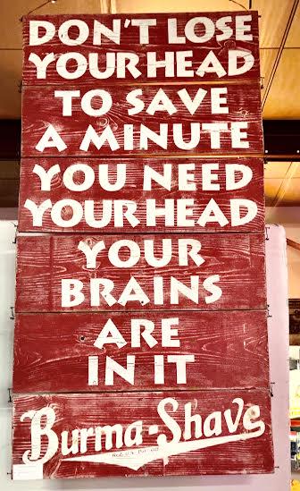 Vintage Burma Shave Series Of 6 Signs