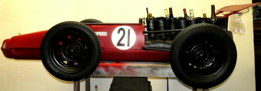 Stylized Bar In The Form Of A Race Car