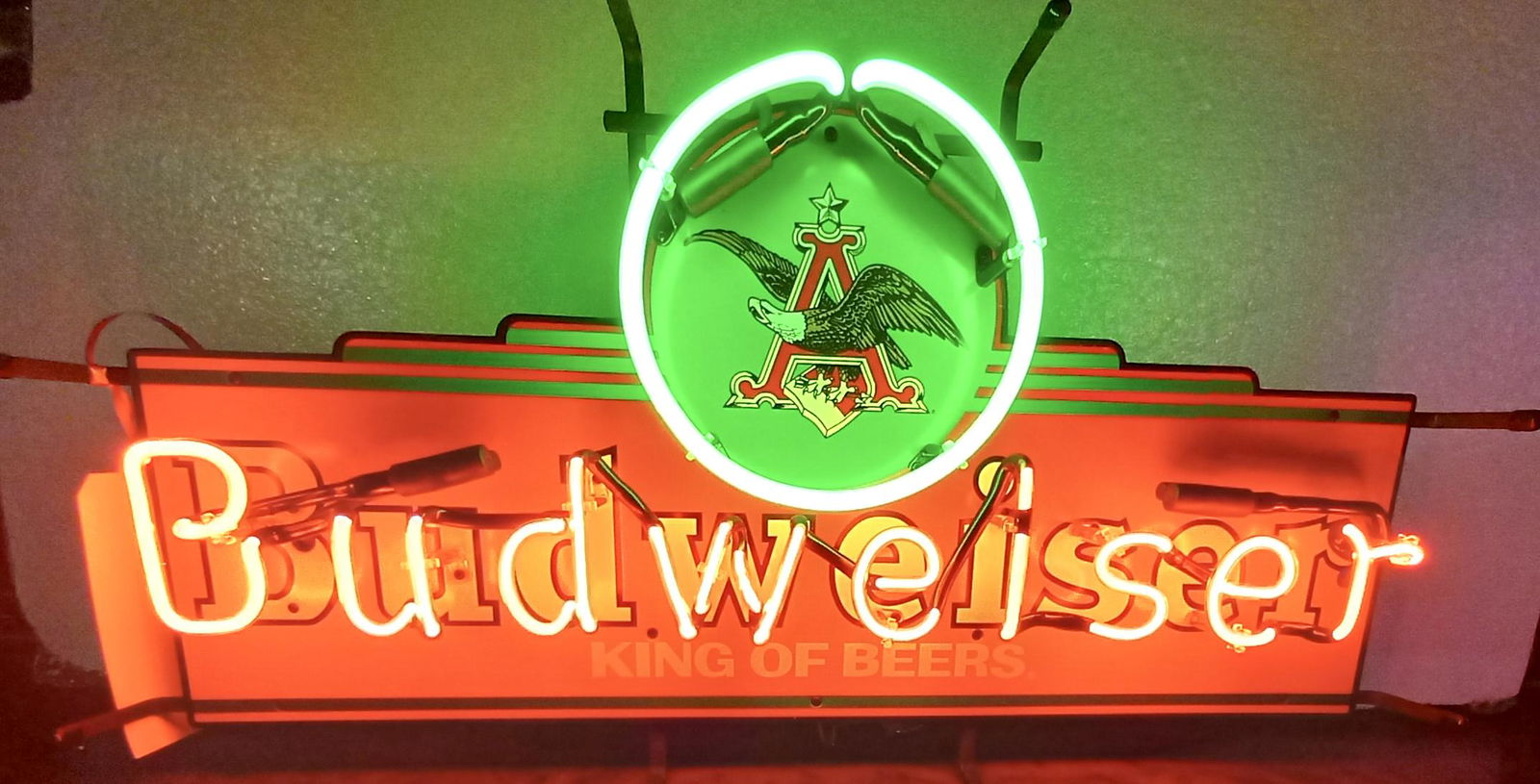 Budweiser Neon Sign 0161 On Jan 14 2023 Red Baron Antiques In Ga