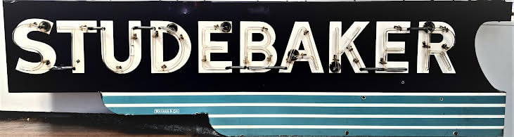 Original Studebaker Neon Dealer Sign