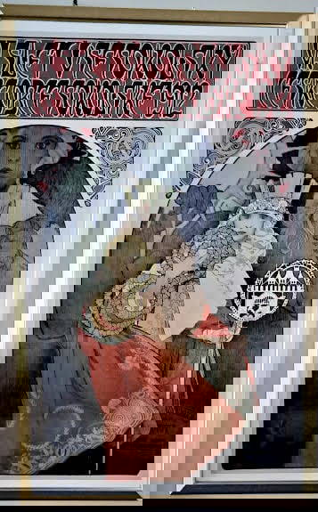 Framed Mucha Advertising Print Auction