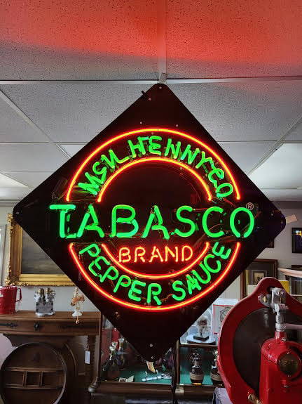 Neon Mc Ilhenny Tabasco Advertising Sign Auction