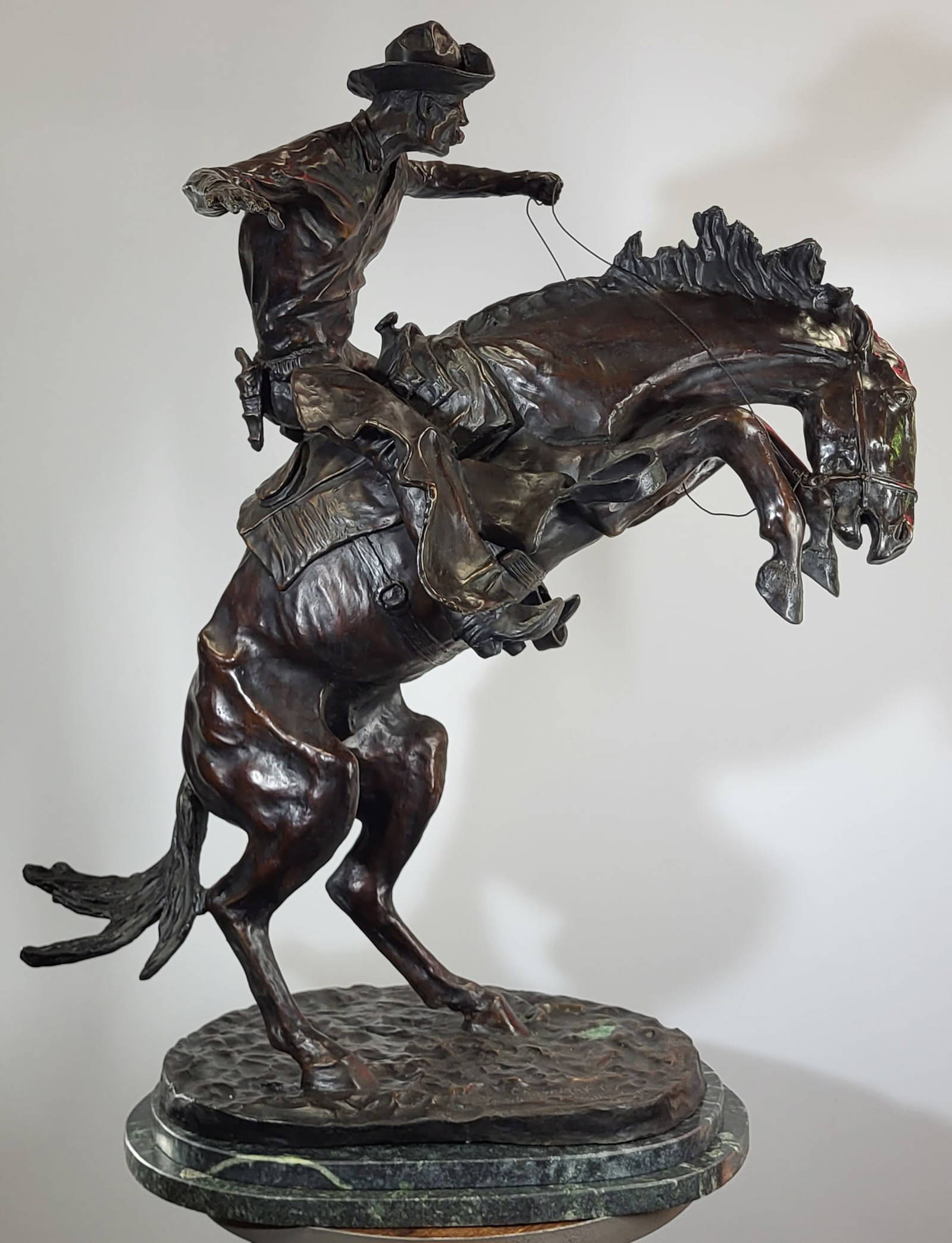 Fredrick Remington 'bronco Buster' Cowboy Auction