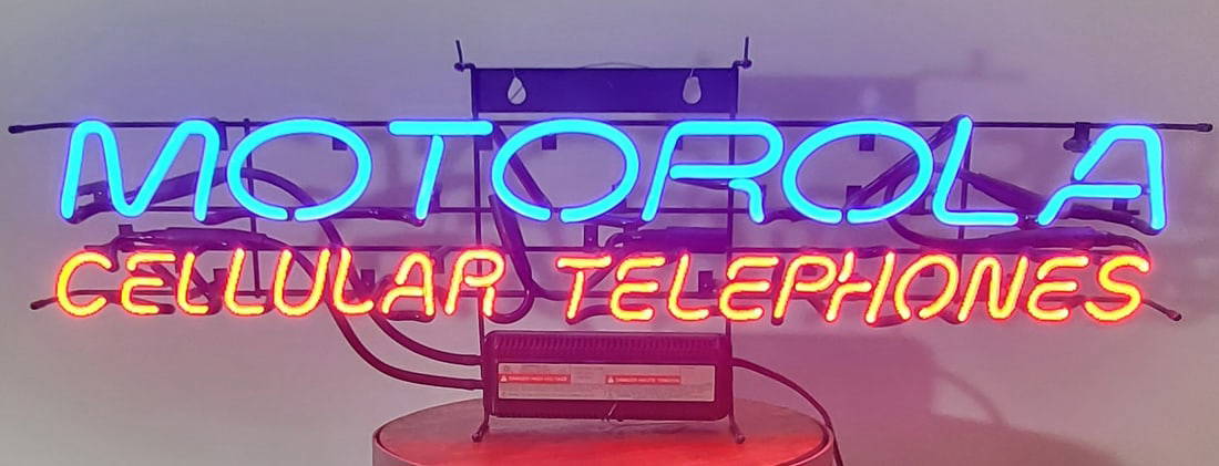 Motorola Neon Window Sign