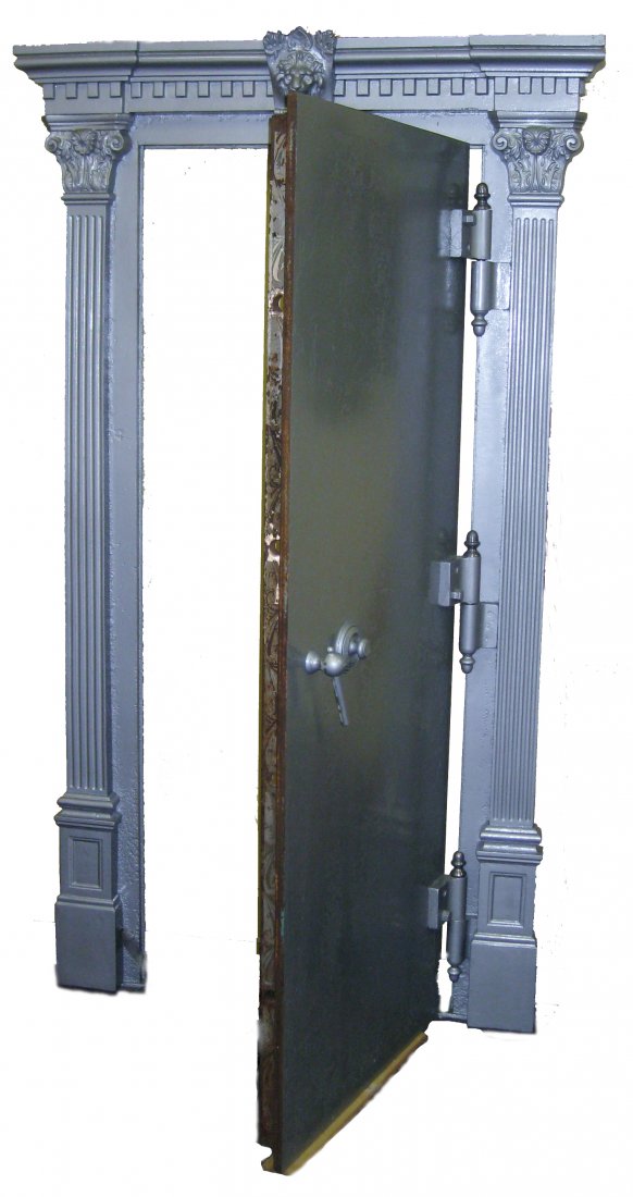 92: Mosler Safe Co. Cast Iron Vault Door