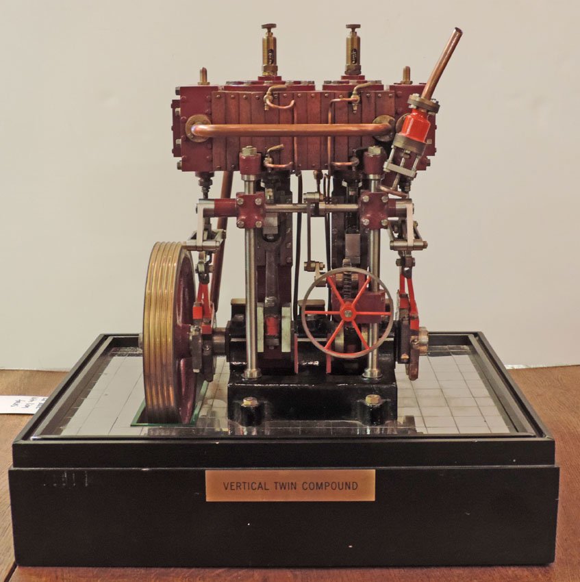 Vertical Twin Compound Steam Engine,