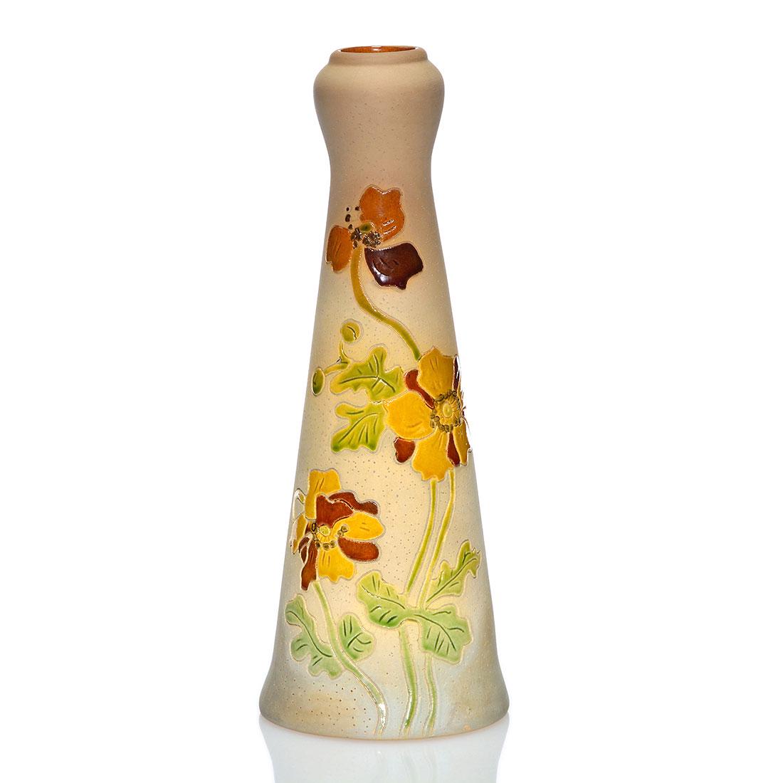 Roseville Rozane ware Woodland vase, 10 7/8 inches,