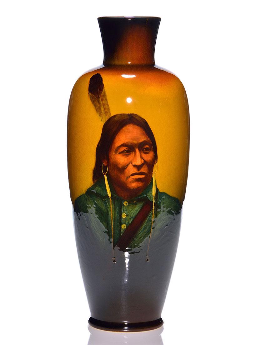 Tall Rookwood Standard Indian,Daly, 1899, 17 1/2"
