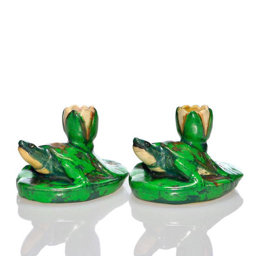 Pr Weller Coppertone Turtle candleholders,3" x 4 3/4" - Nov 02, 2019 ...