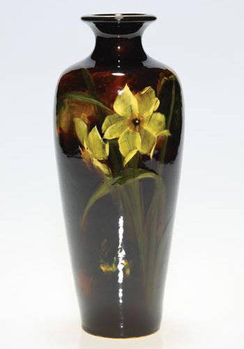 Weller Aurelian Floral 10" Vase, Mitchell