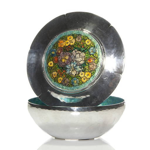 Gertrude Twichell Sterling And Enamel Box, 2”x5”