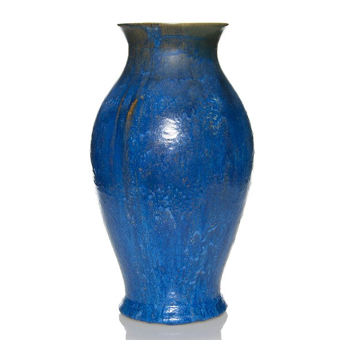 Large Fulper vase, Blue Snowflake crystals, 16 1/2" - Jun 04, 2016 ...