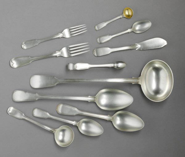 Fiddle Thread Pattern Georgian Table Silver, Predo