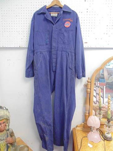 Vintage Gulf Gas Station Overalls