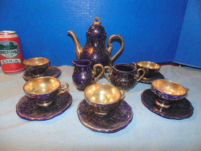 German Echt Kobalt Tea Set