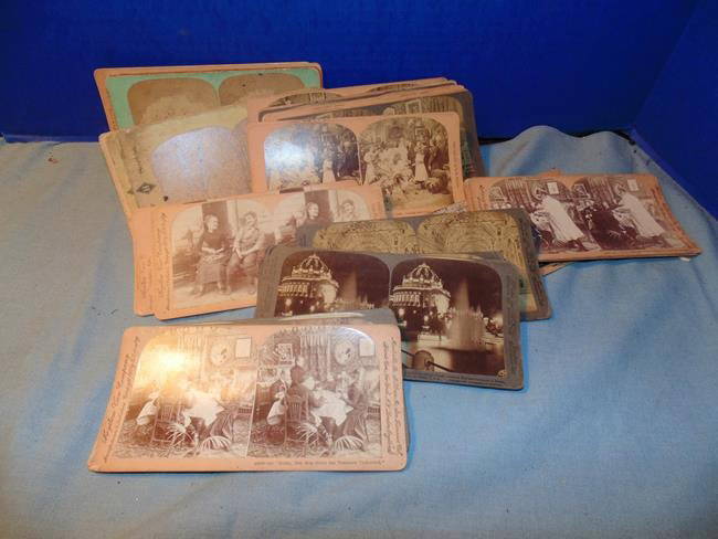 Group Of Stereo View Cards