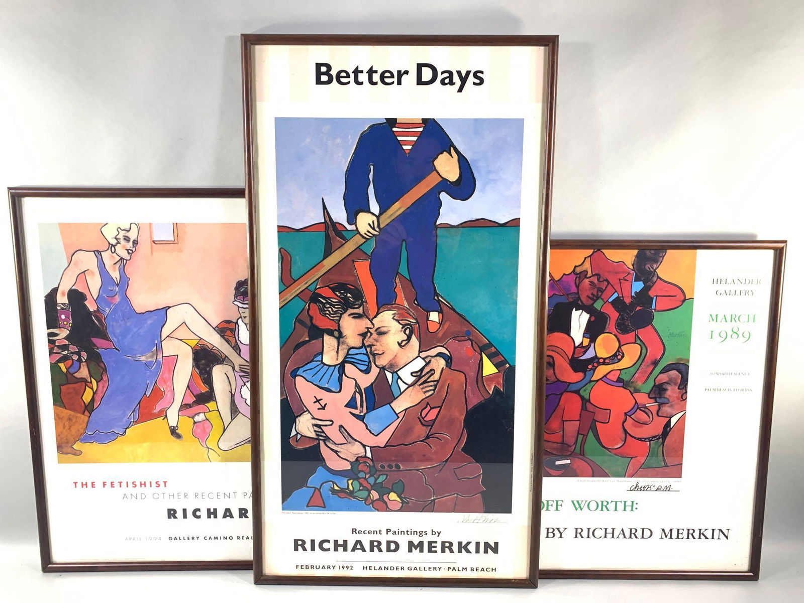 (3) Richard Merkin Gallery Posters (#0236) on Dec 14, 2021 | PAUL ...