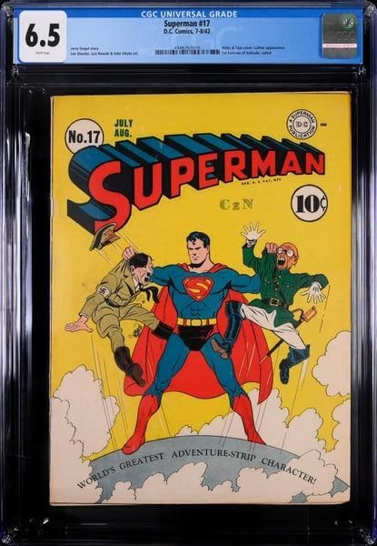 Superman No. 17 (dc, 7-8/1942) Cgc 6.5 White Pages Auction