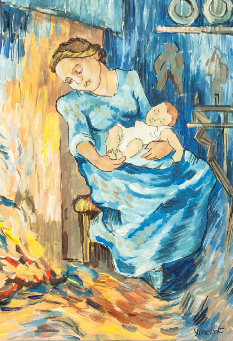 Vincent van Gogh Dutch 1853-1890 Mixed Media Lady