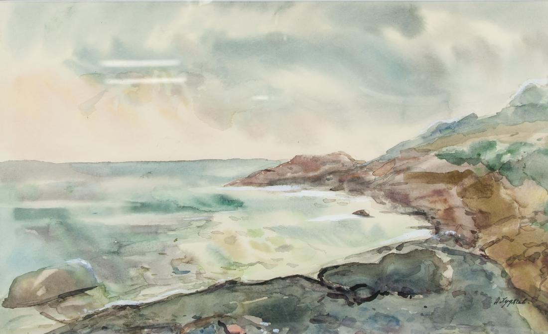 Philip Jamison. Watercolor, Landscape