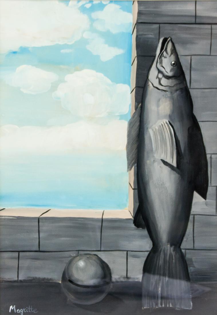RENE MARGRITTE Belgium 1898-1967 Gouache on Paper