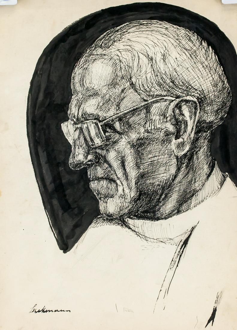 Max Beckmann German Expressionist Mixed Media